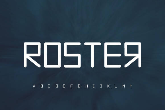 Roster Font Download - FontsPad.com
