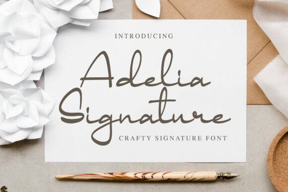 Adelia Signature Font Download - FontsPad.com