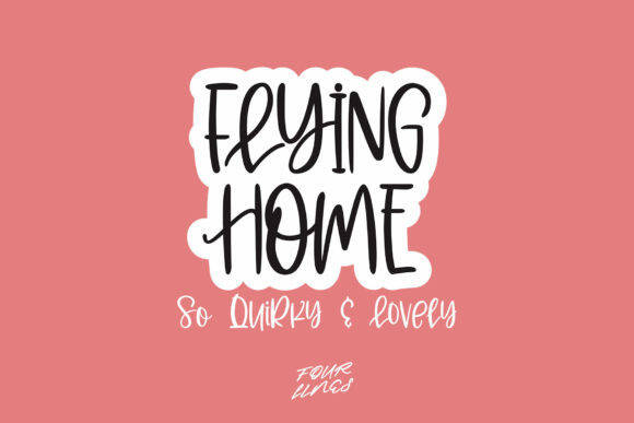 Flying Home Font Download - FontsPad.com