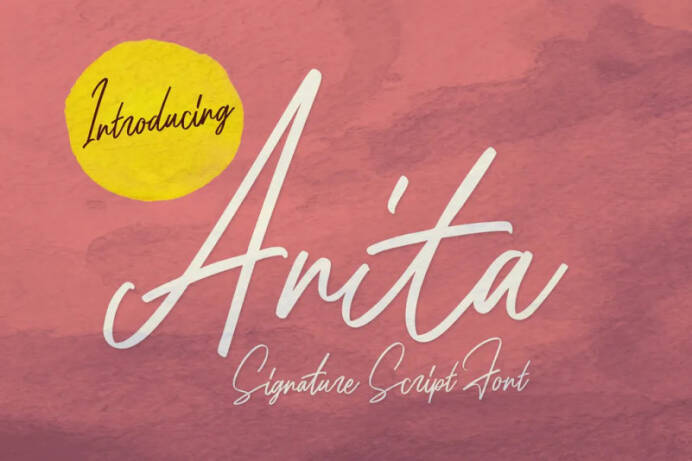 Anita Font Download - FontsPad.com
