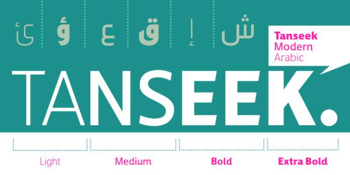 Tanseek Modern Arabic Family Font Download - FontsPad.com