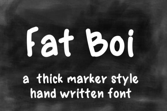 Fat Boi Font Download - FontsPad.com