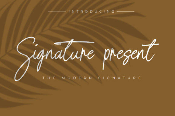 Signature Present Font Download - FontsPad.com