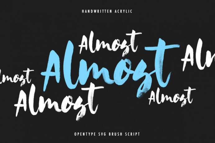 ALMOST SVG SCRIPT Font Download - FontsPad.com