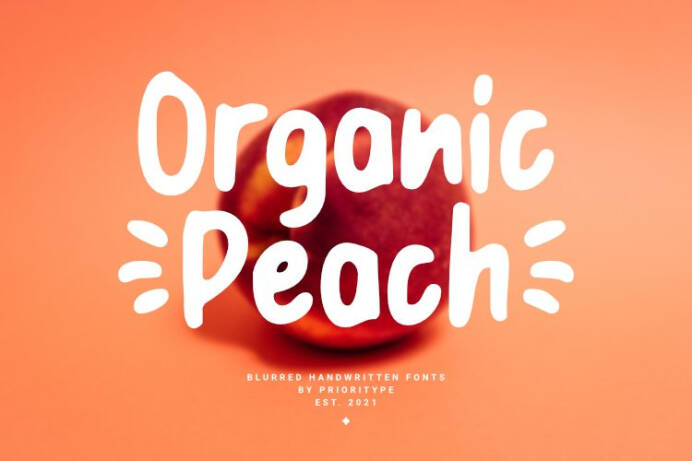 Organic Peach Font Download - FontsPad.com