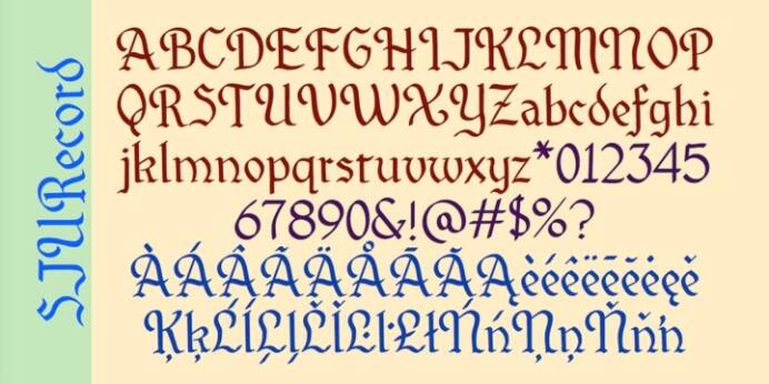 SJCRecord Font Download - FontsPad.com