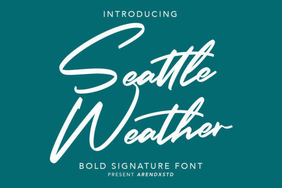 Seattle Weather Font Download - FontsPad.com