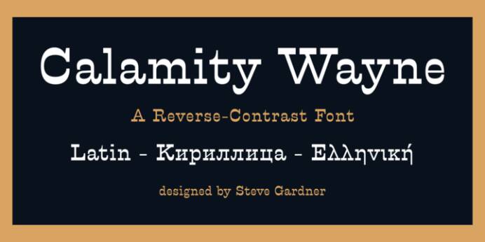 Calamity Wayne Font Family Font Download - FontsPad.com