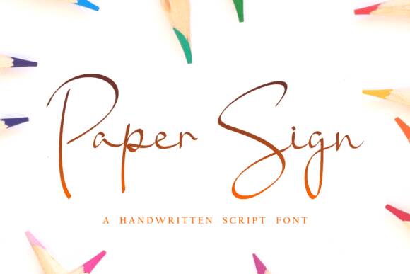 Paper Sign Font Download - FontsPad.com