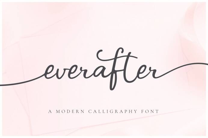Ever After | A Modern Calligraphy Script Font Download - FontsPad.com
