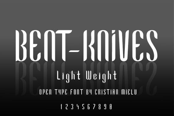 Bent-Knives Font Download - FontsPad.com