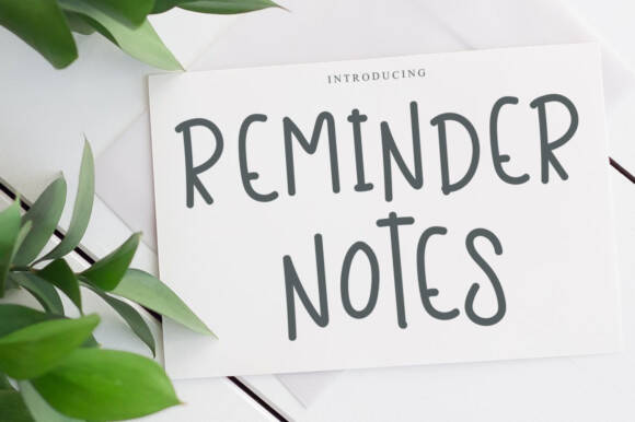 Reminder Notes Font Download - FontsPad.com