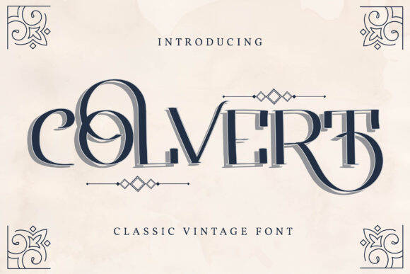 Colvert Font Download - FontsPad.com
